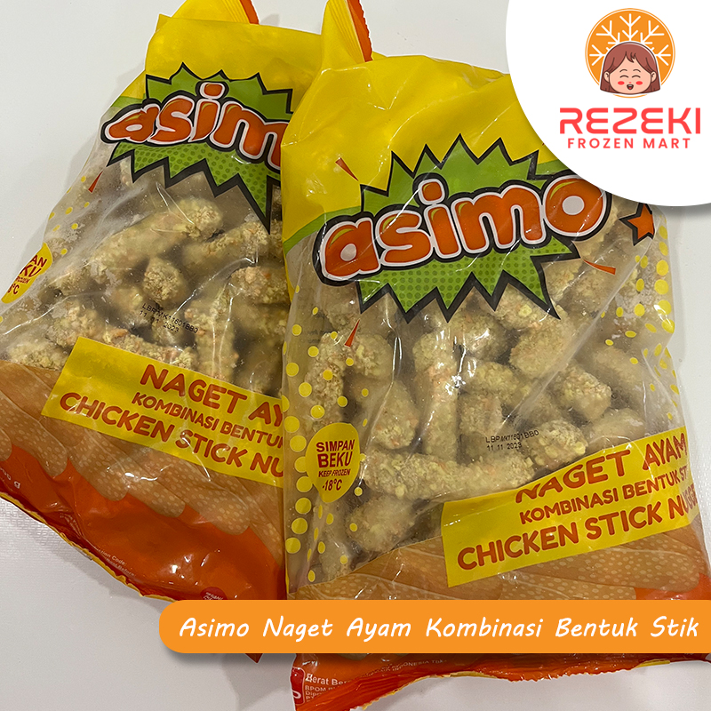 Asimo Chicken Stick Nugget/Naget Ayam Kombinasi - Rezeki Frozen Mart ...