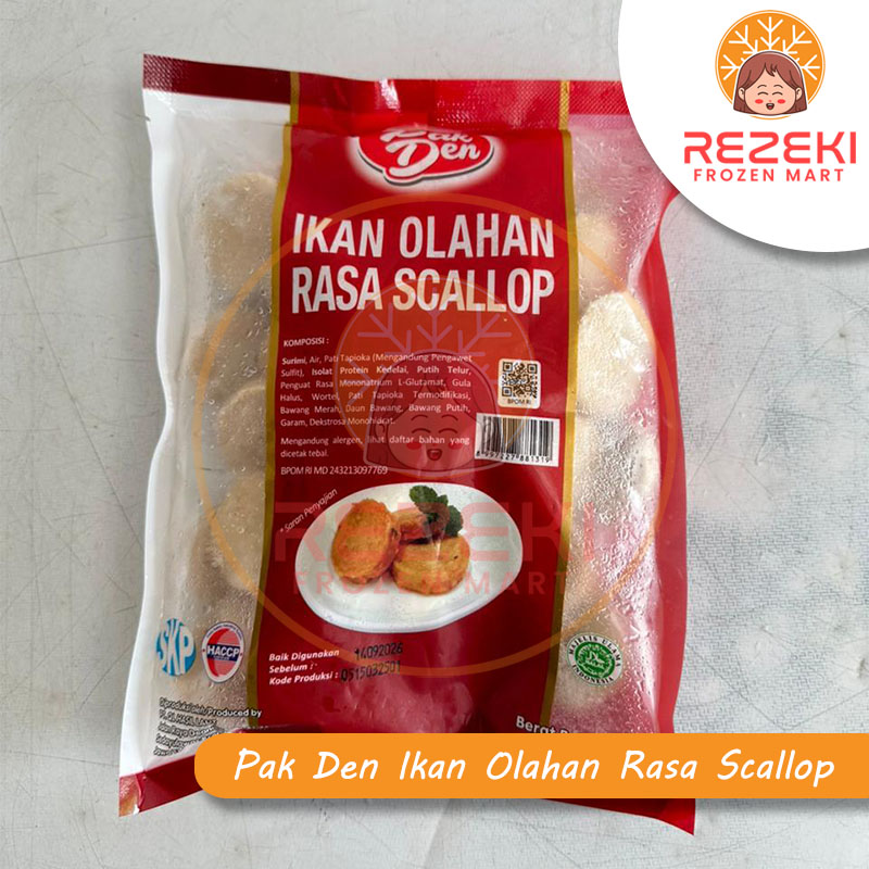 Pak Den Ikan Olahan Rasa Scallop - Rezeki Frozen Mart: Toko Frozen Food ...